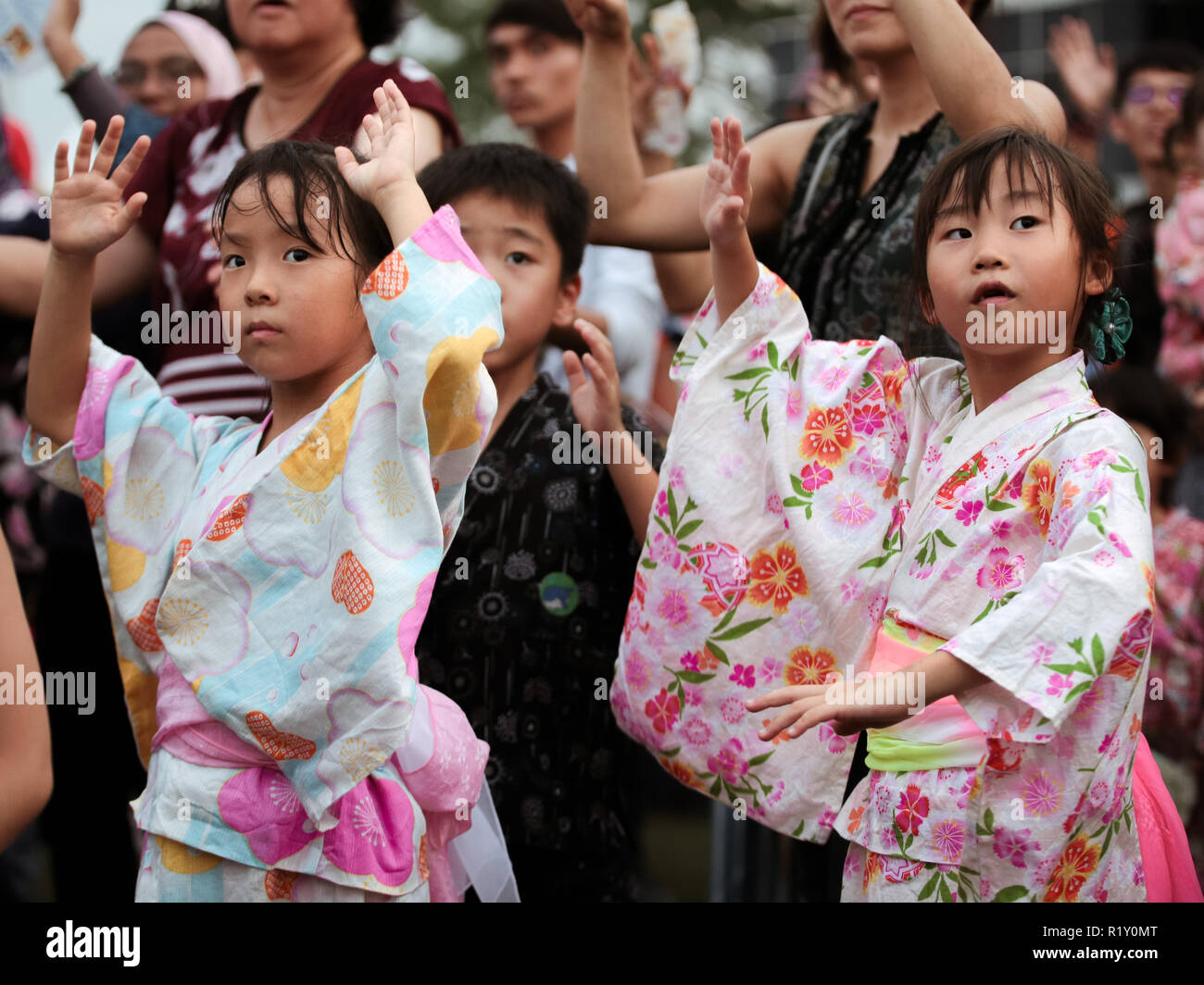 Obon festival japanese children hi-res stock photography and images - Alamy