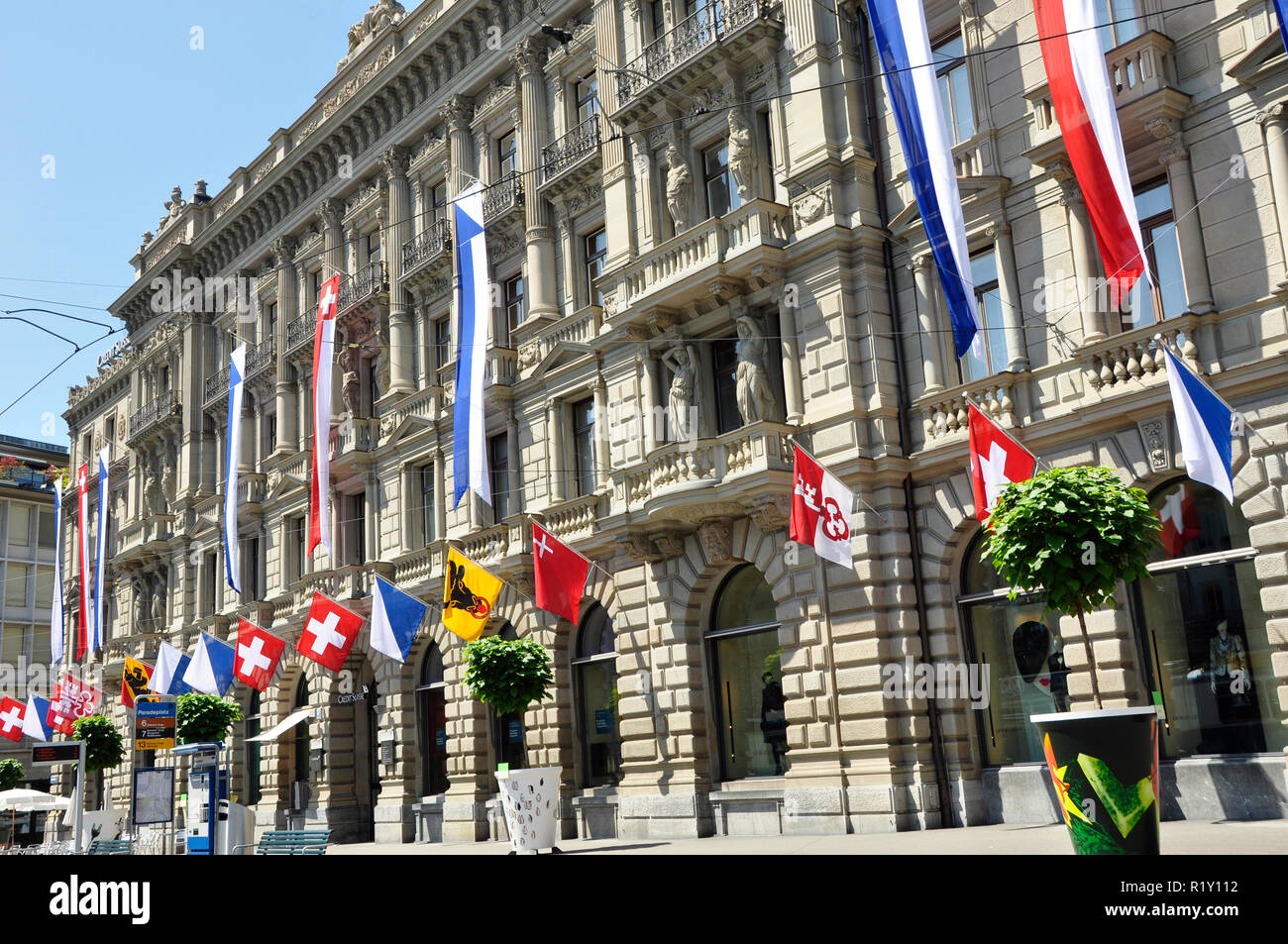 Behind the beautifull decorated wall the swiss banks are facing a hard ...