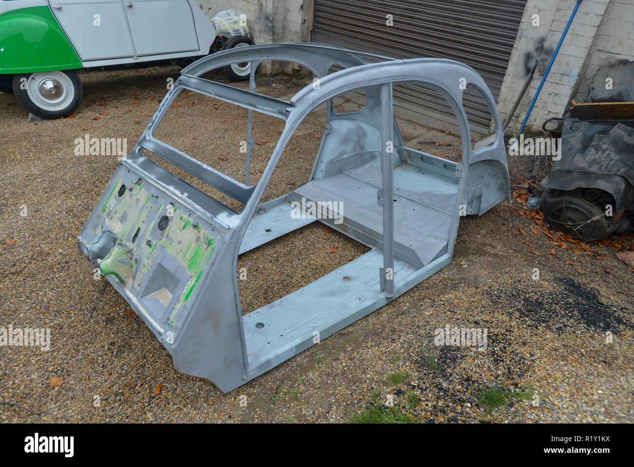 Citroen 2CV body shell for the classic French car Stock Photo - Alamy