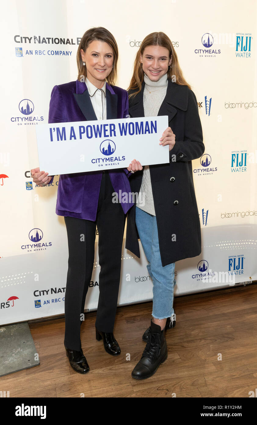 New York, USA - November 14, 2018: Lizzie Rudnick Tisch and Mason ...