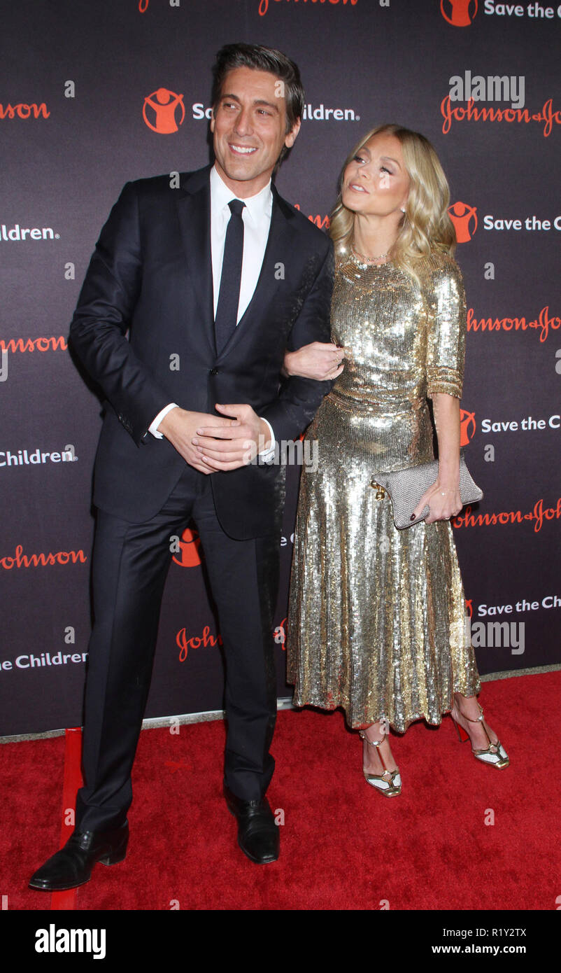 New York, New York, USA. November 14, 2018 David Muir, Kelly Ripa ...