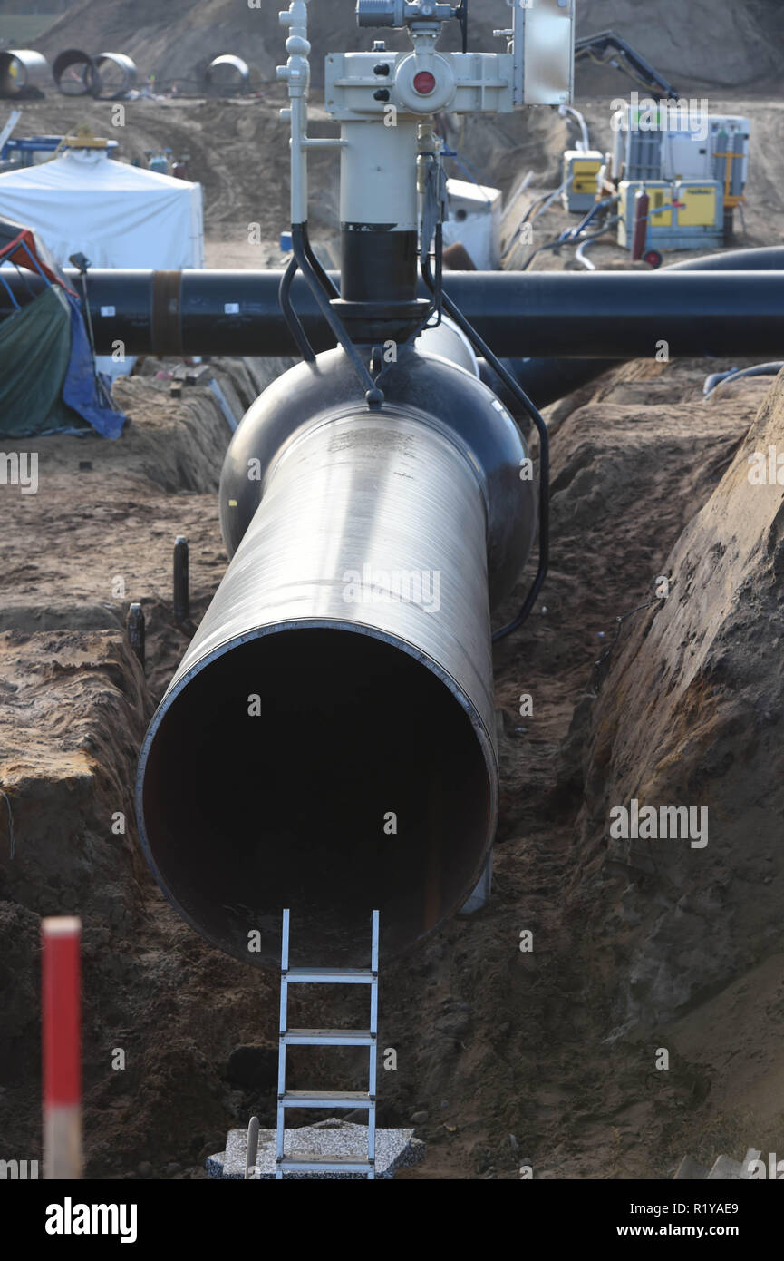 Lubmin, Germany. 15th Nov, 2018. View of the construction site of the ...