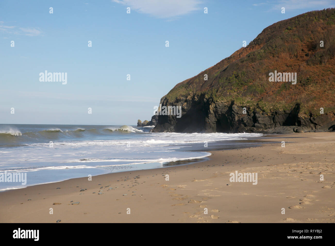 Penbryn rocks hi-res stock photography and images - Alamy