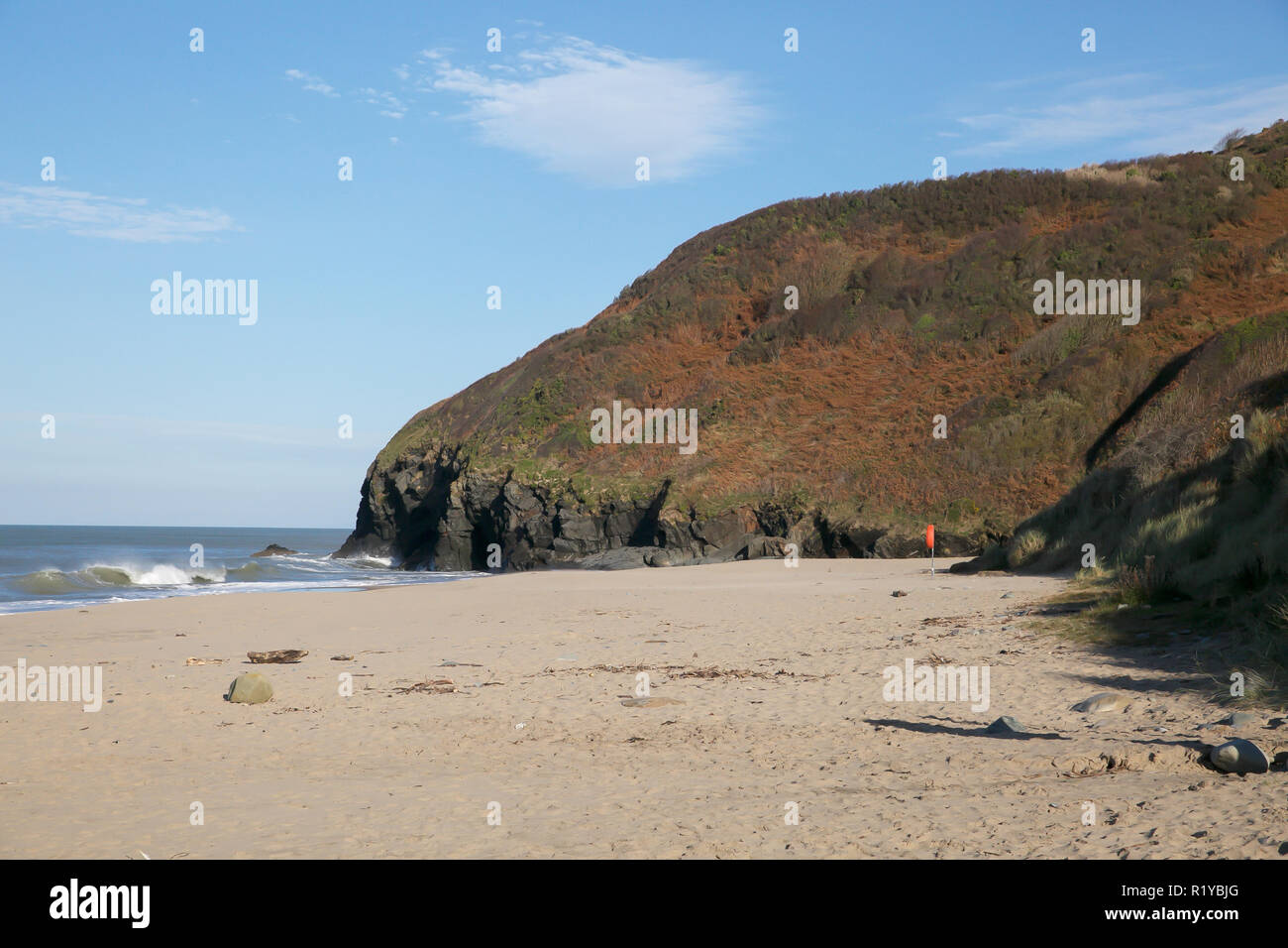 Penbryn beach hi-res stock photography and images - Alamy