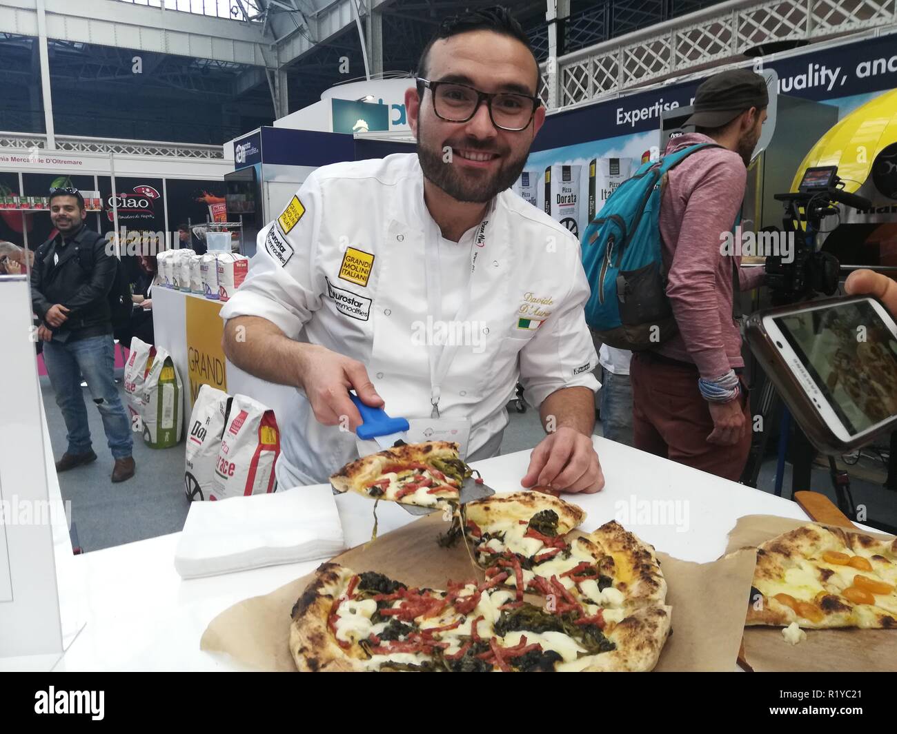 London, UK. 15th November, 2018. Pizza and Pasta Show runs at ...