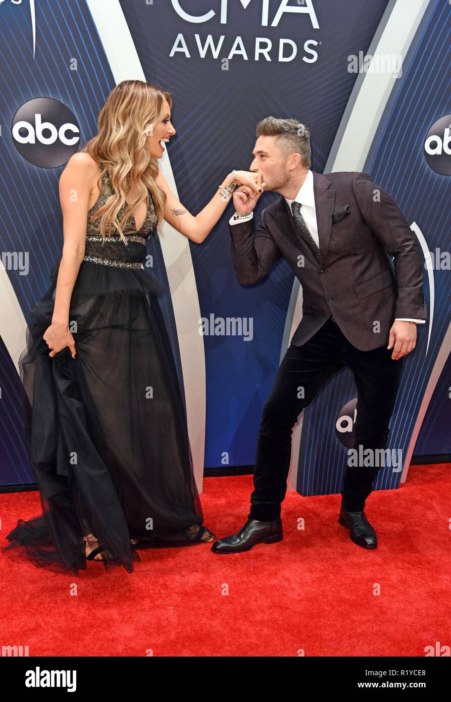 Carly Pearce, Michael Ray at arrivals for The 52nd Annual CMA Awards ...