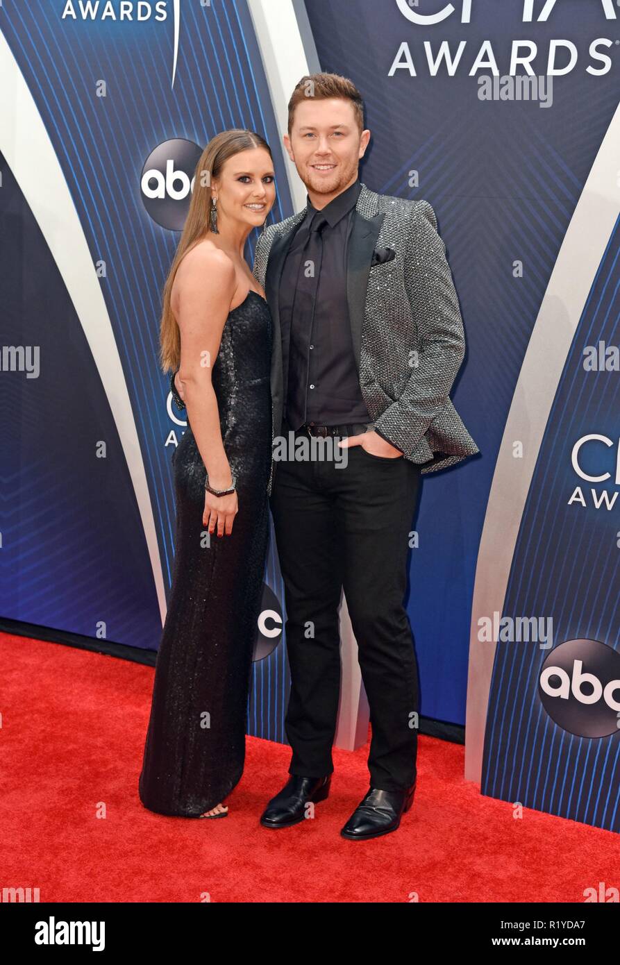 Nashville, TN, USA. 14th Nov, 2018. Gabi Dugal, Scotty McCreery at ...