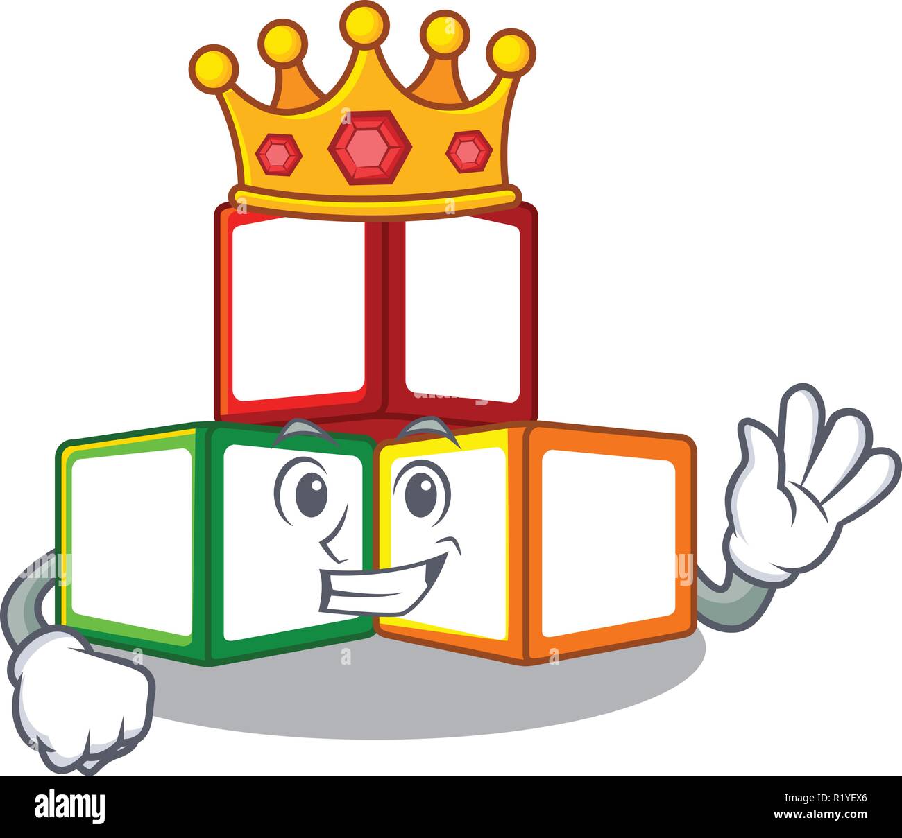 Crown on box Stock Vector Images - Alamy
