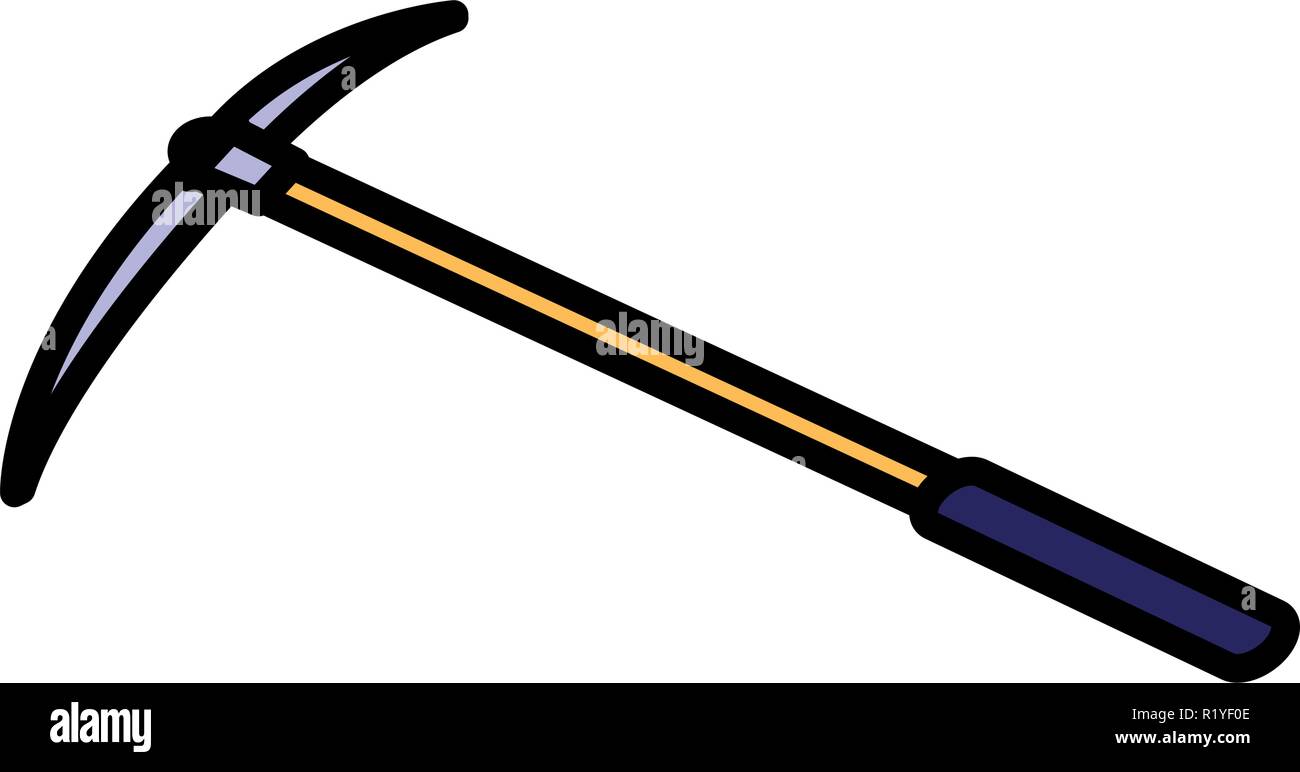 pickaxe icon over white background, vector illustration Stock Vector ...