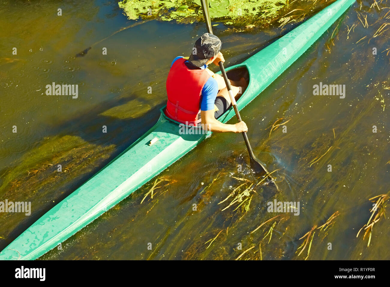 Canoe from above hi-res stock photography and images - Alamy