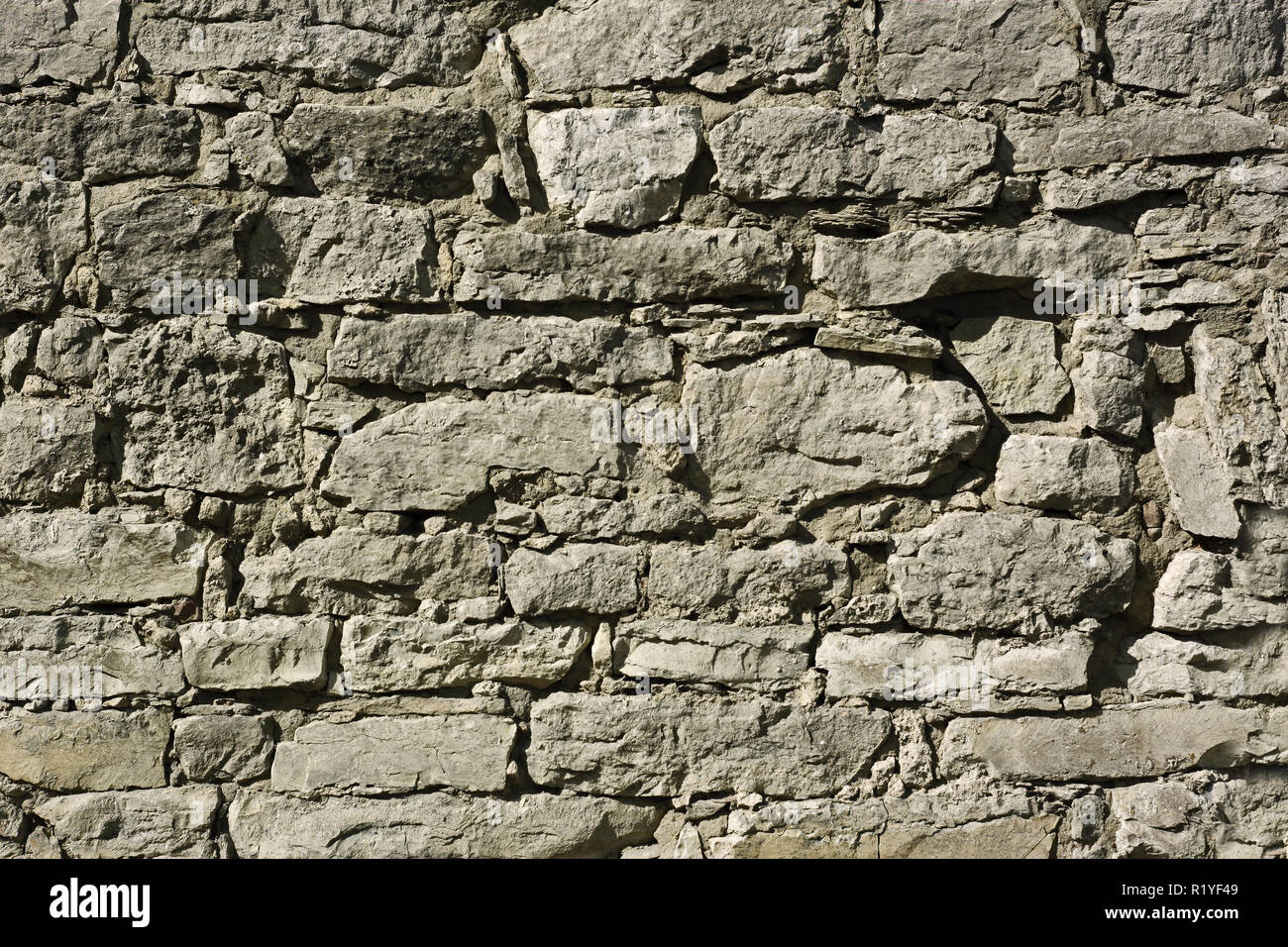 Detail of ancient walls of fortification with large boulders Stock ...