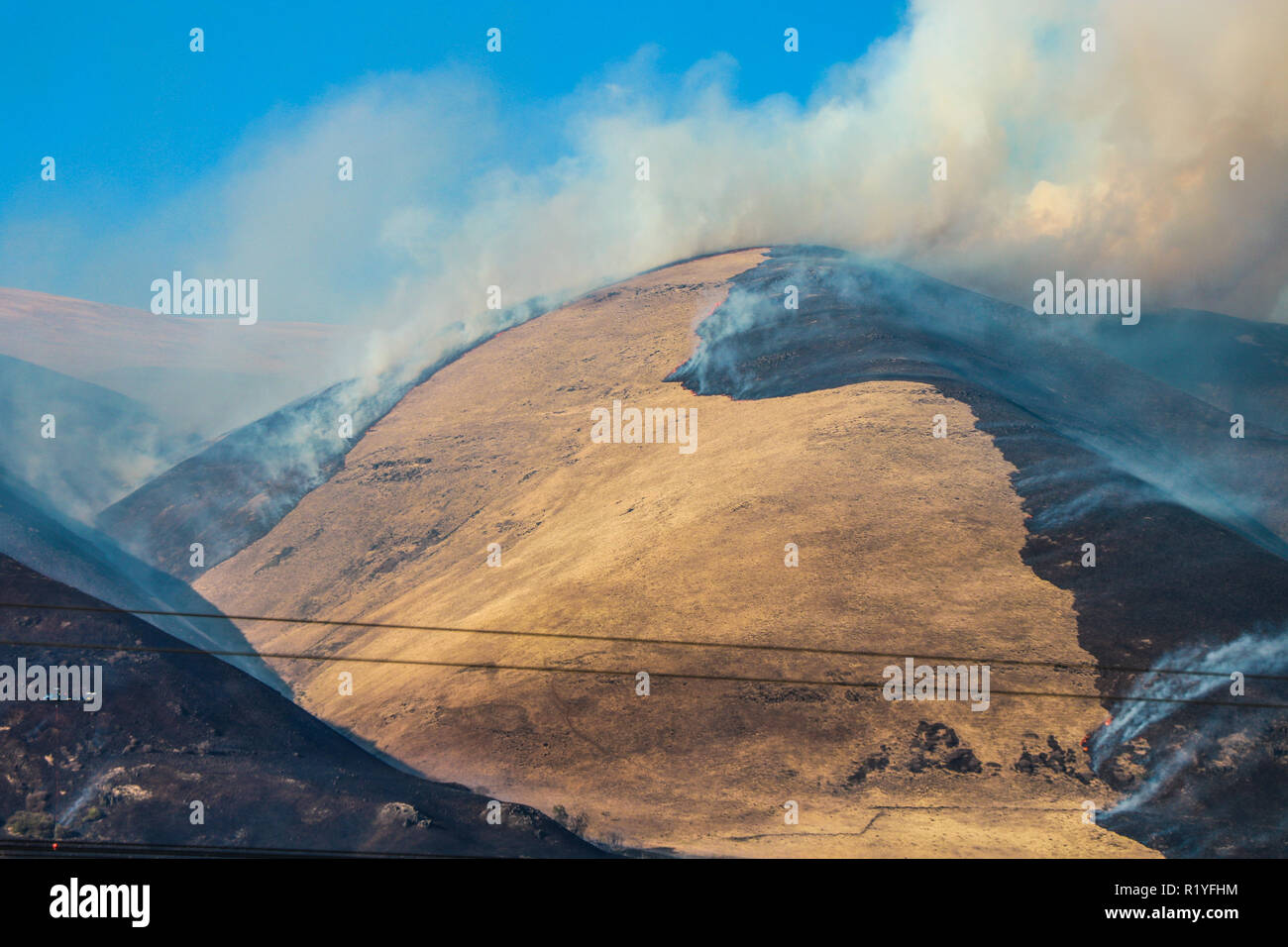 wildfires pacific northwest, usa Stock Photo - Alamy