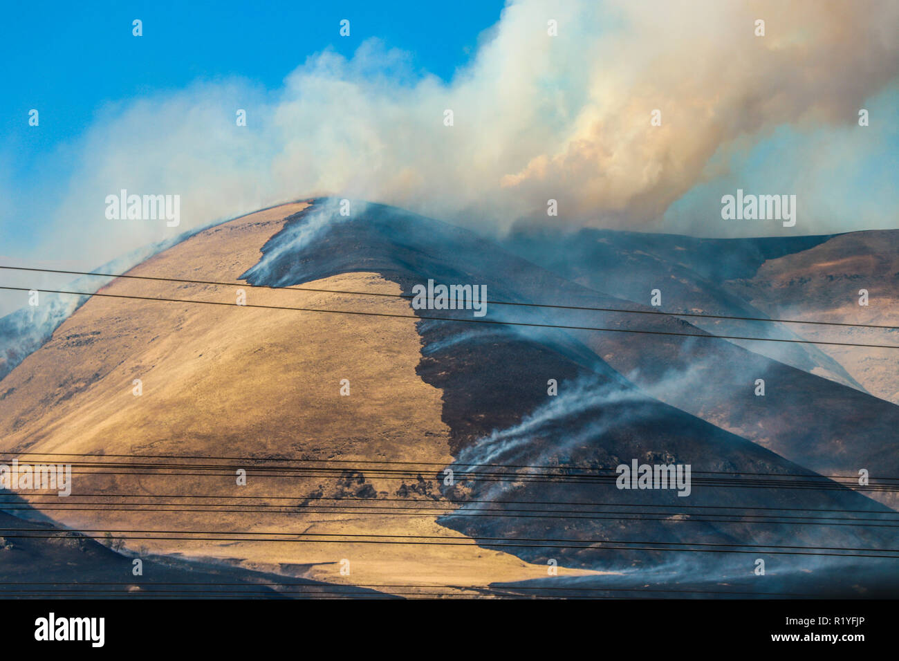 wildfires pacific northwest, usa Stock Photo - Alamy
