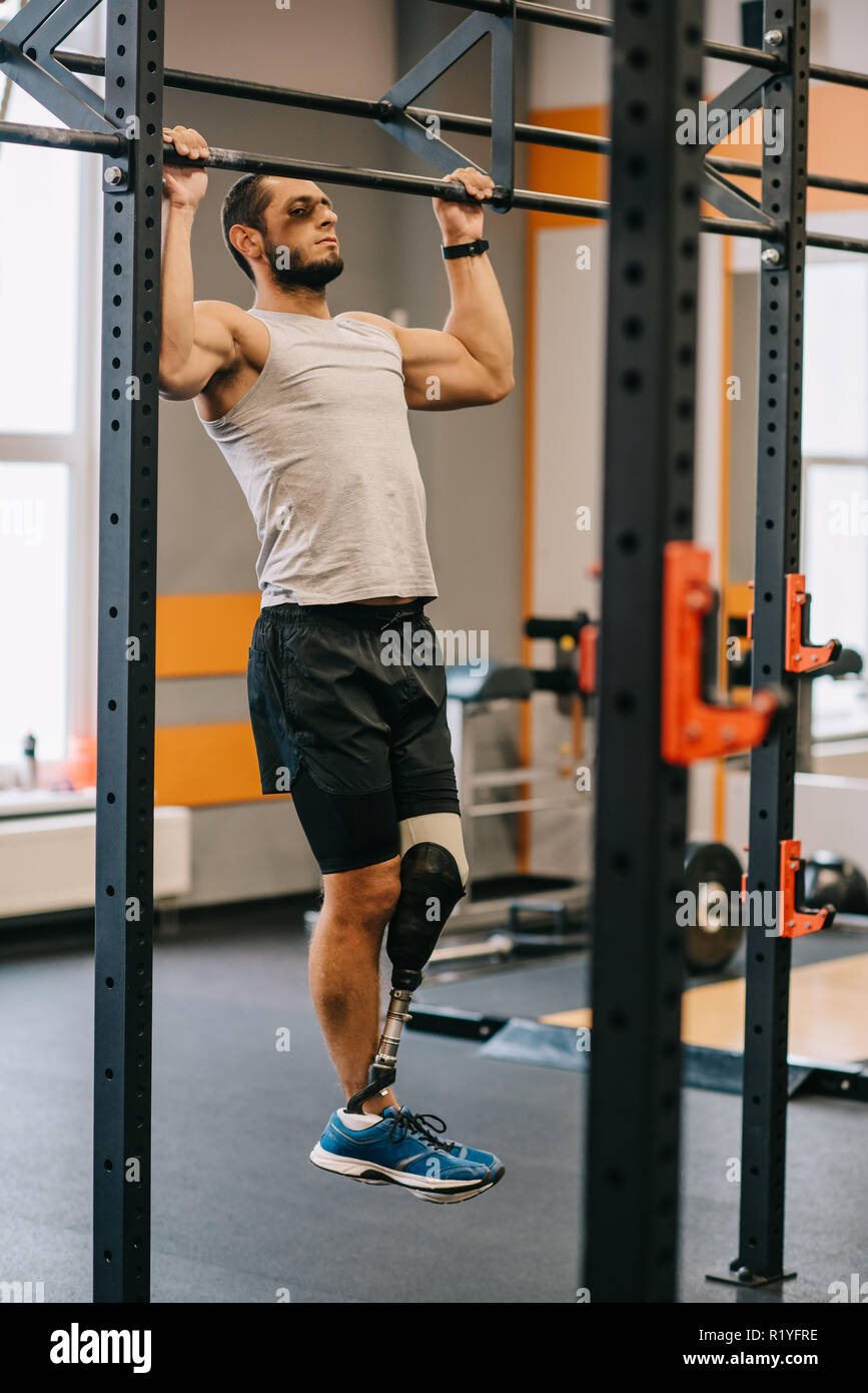 Wall bars man gym hi-res stock photography and images - Alamy