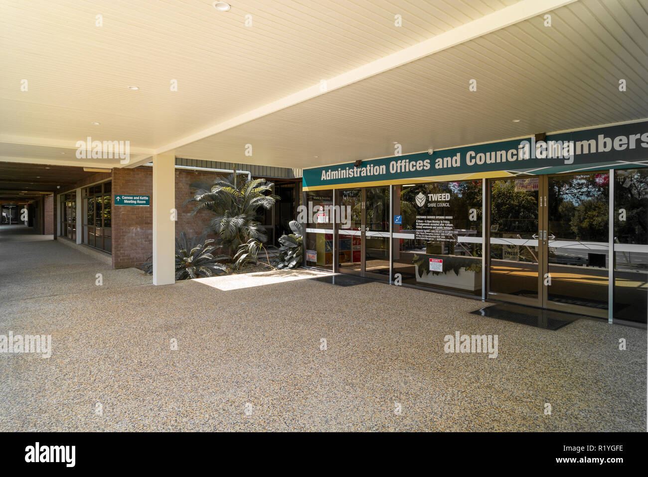 entrance to the tweed shire council administrative offices and council ...