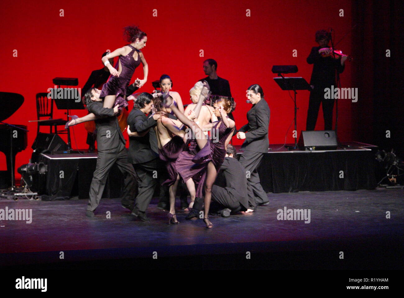 Tango Fire dance performance in Sydney, Australia Stock Photo - Alamy