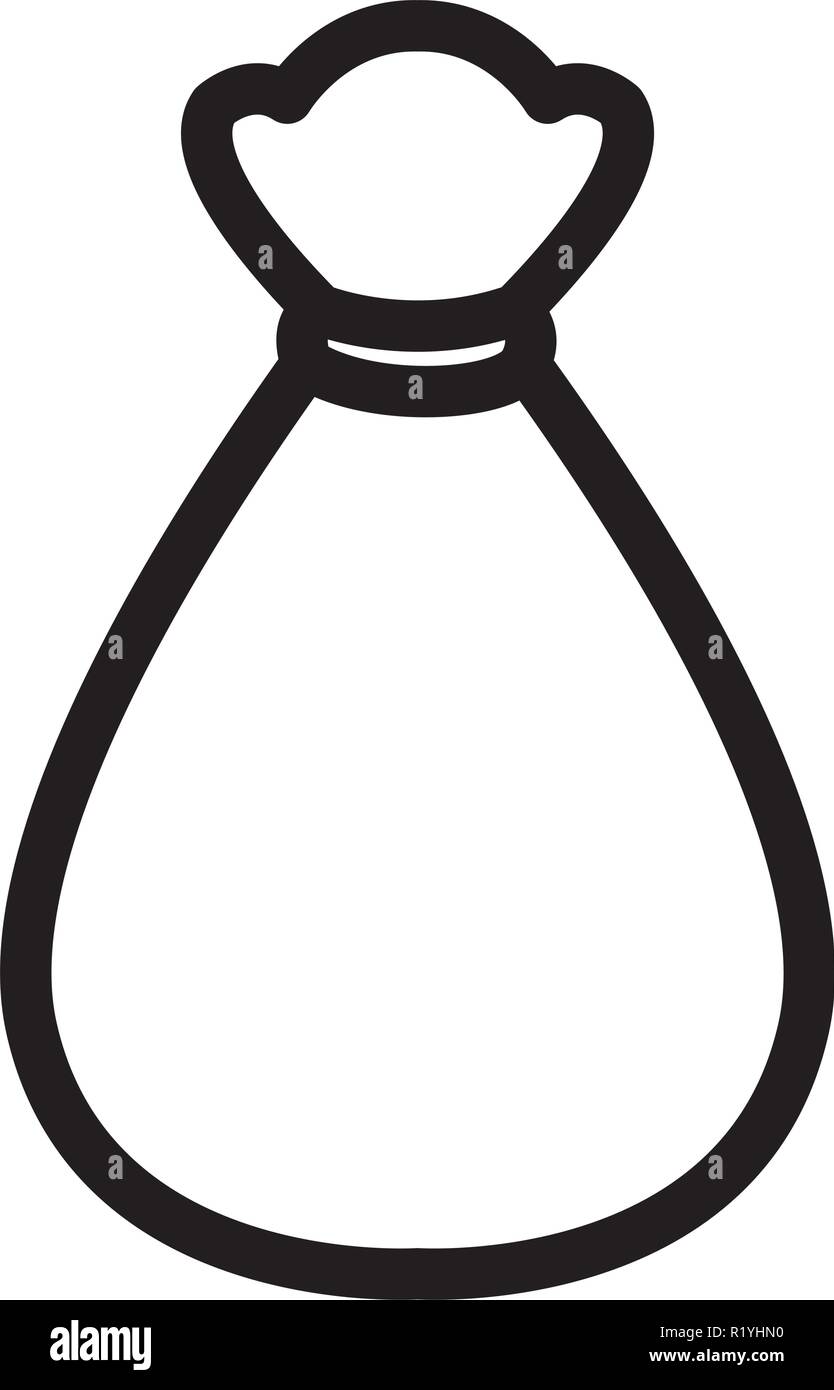 money bag icon over white background, vector illustration Stock Vector ...