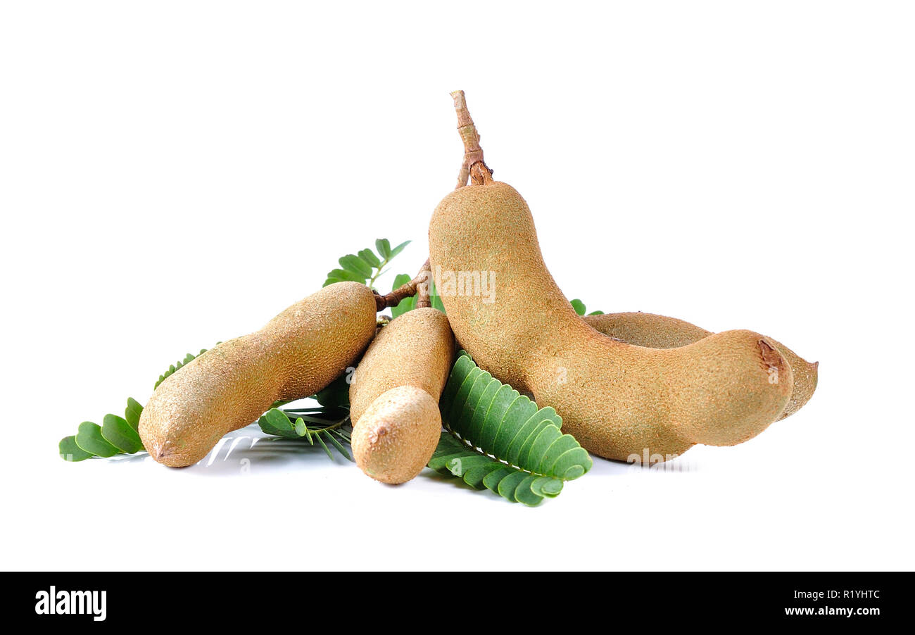 tamarind isolated on white background Stock Photo - Alamy