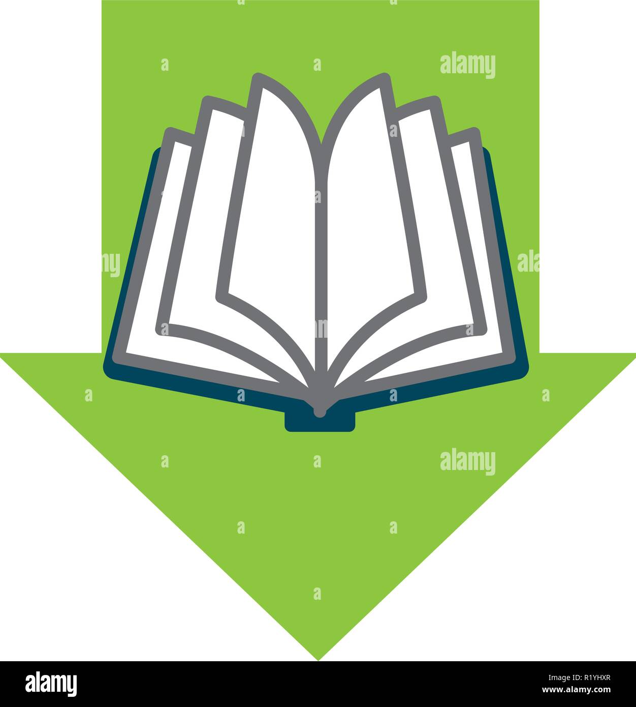 ebook with arrow download vector illustration design Stock Vector Image ...