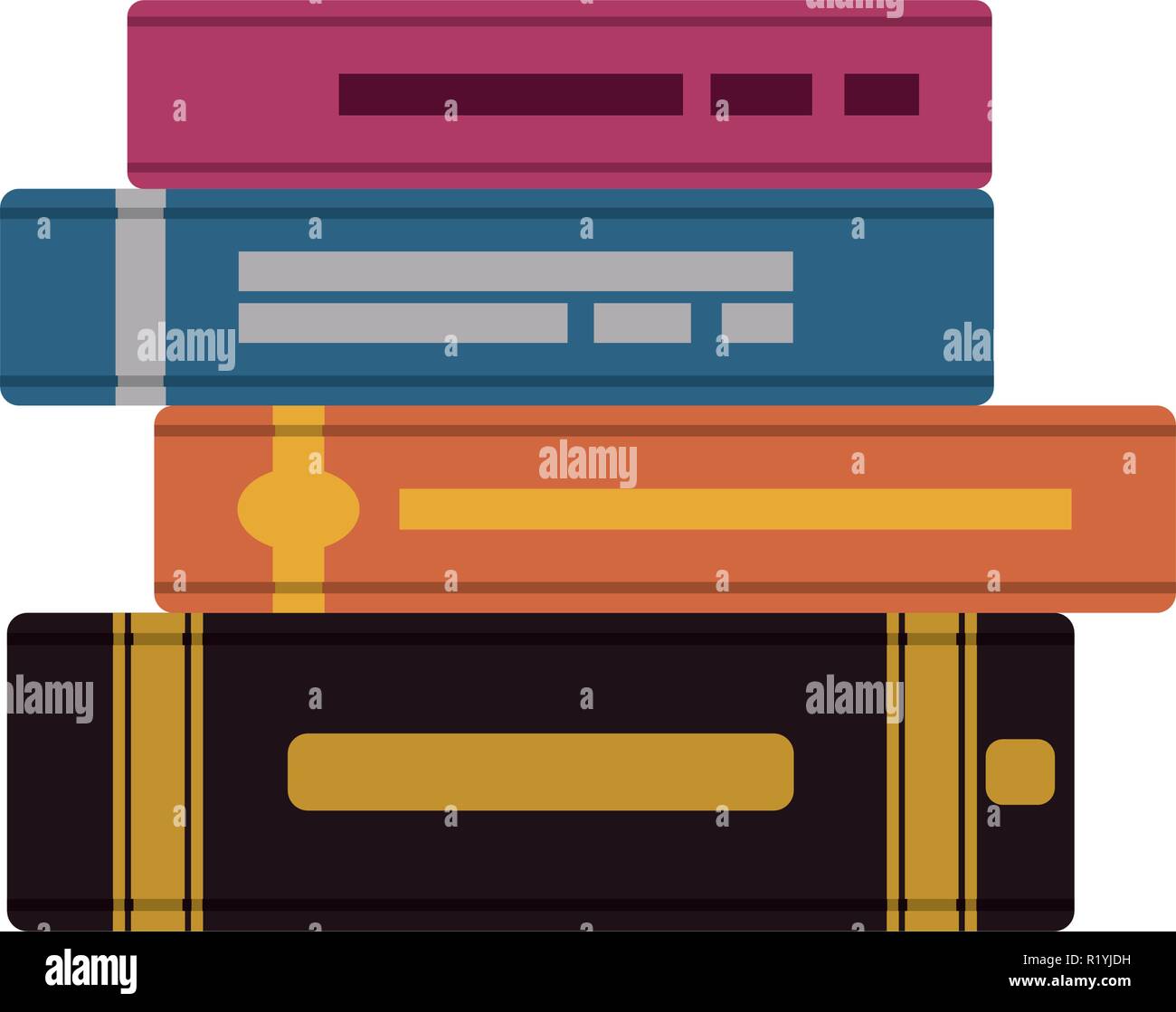 Textbooks stacked Stock Vector Images - Alamy