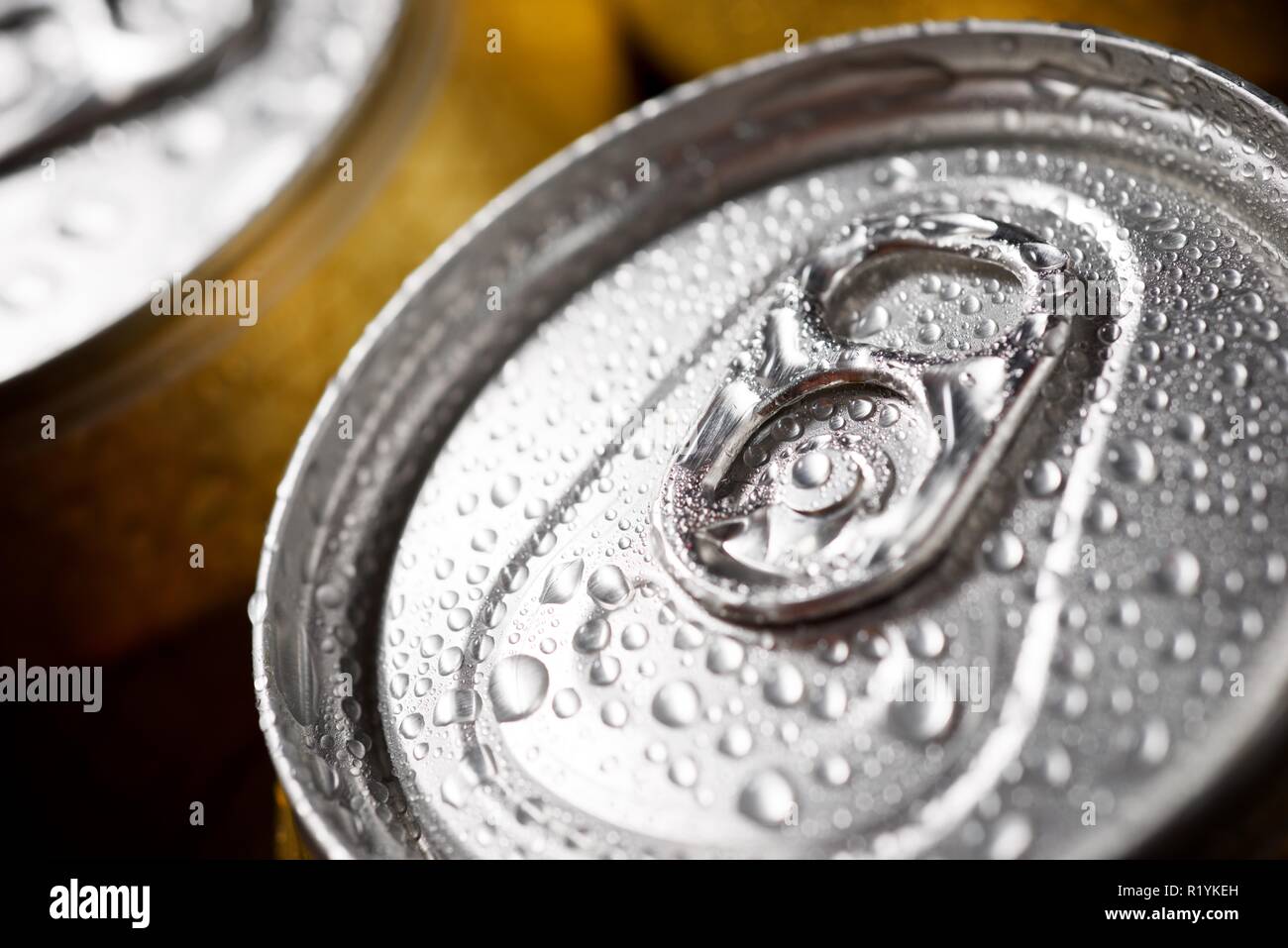 Detail of a group of beer cans Stock Photo - Alamy