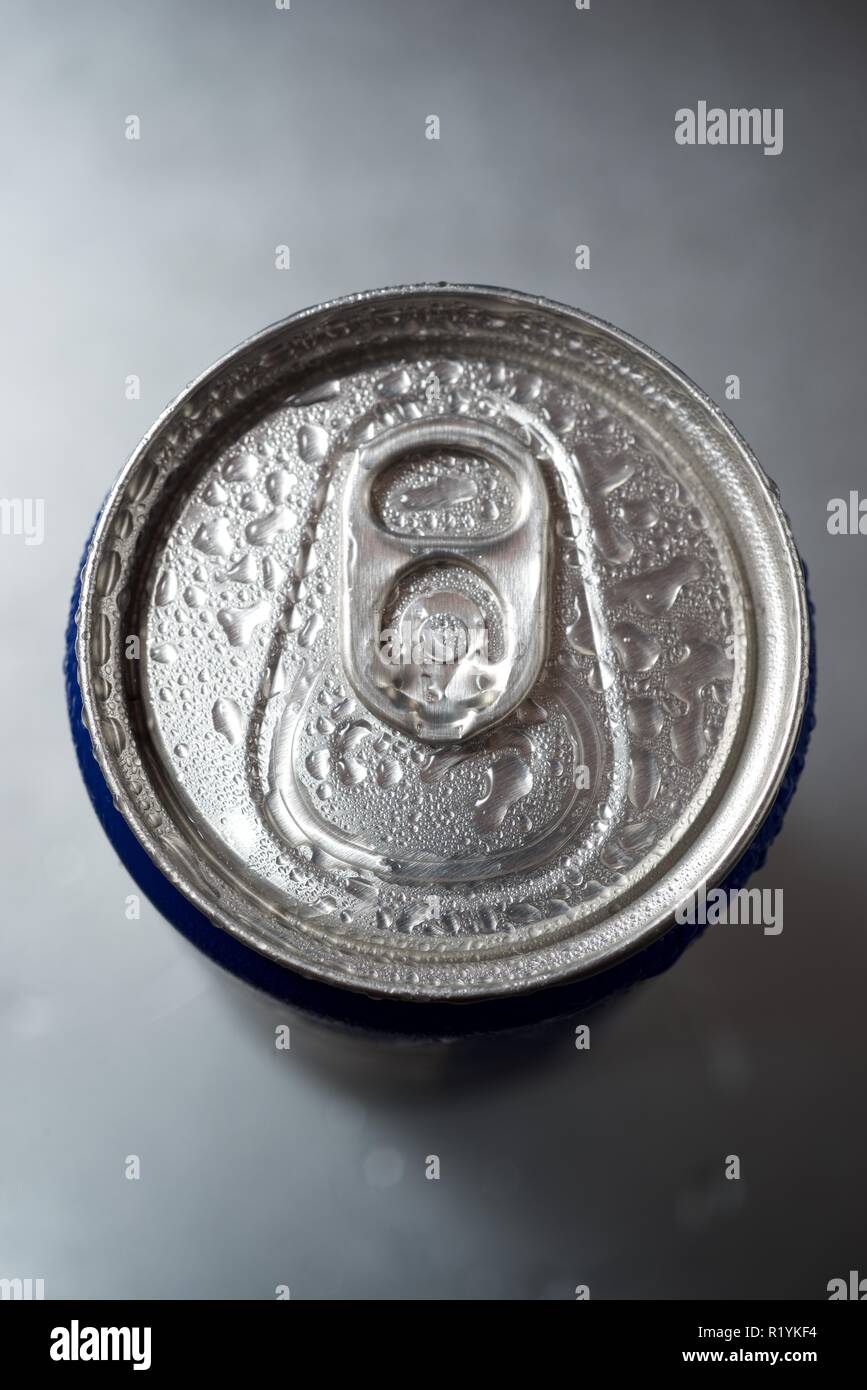 Detail of a beer can Stock Photo - Alamy