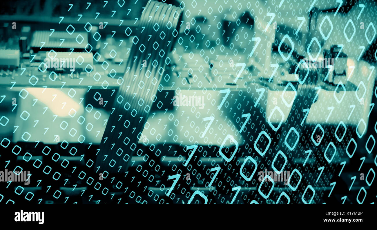 Artificial intelligence cyber communication Stock Photo - Alamy