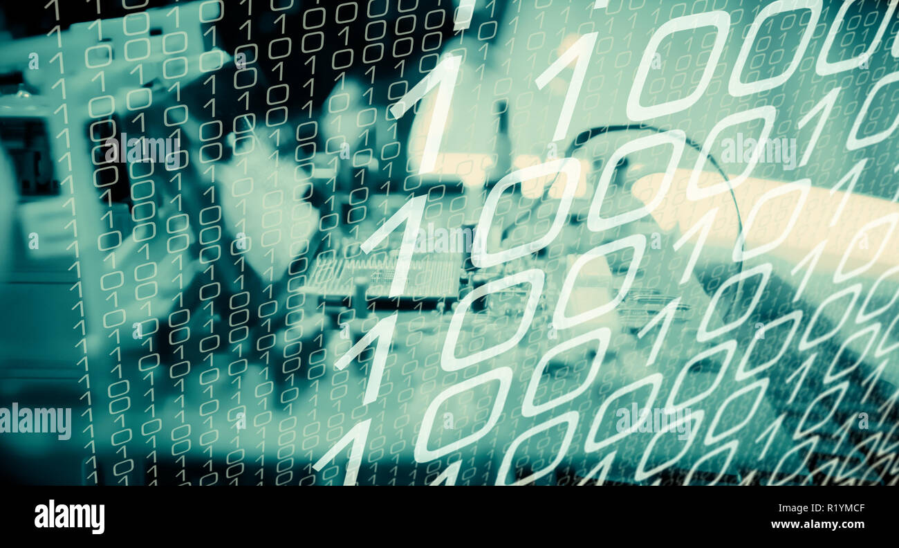 Hacked neural network, computer science problems Stock Photo - Alamy