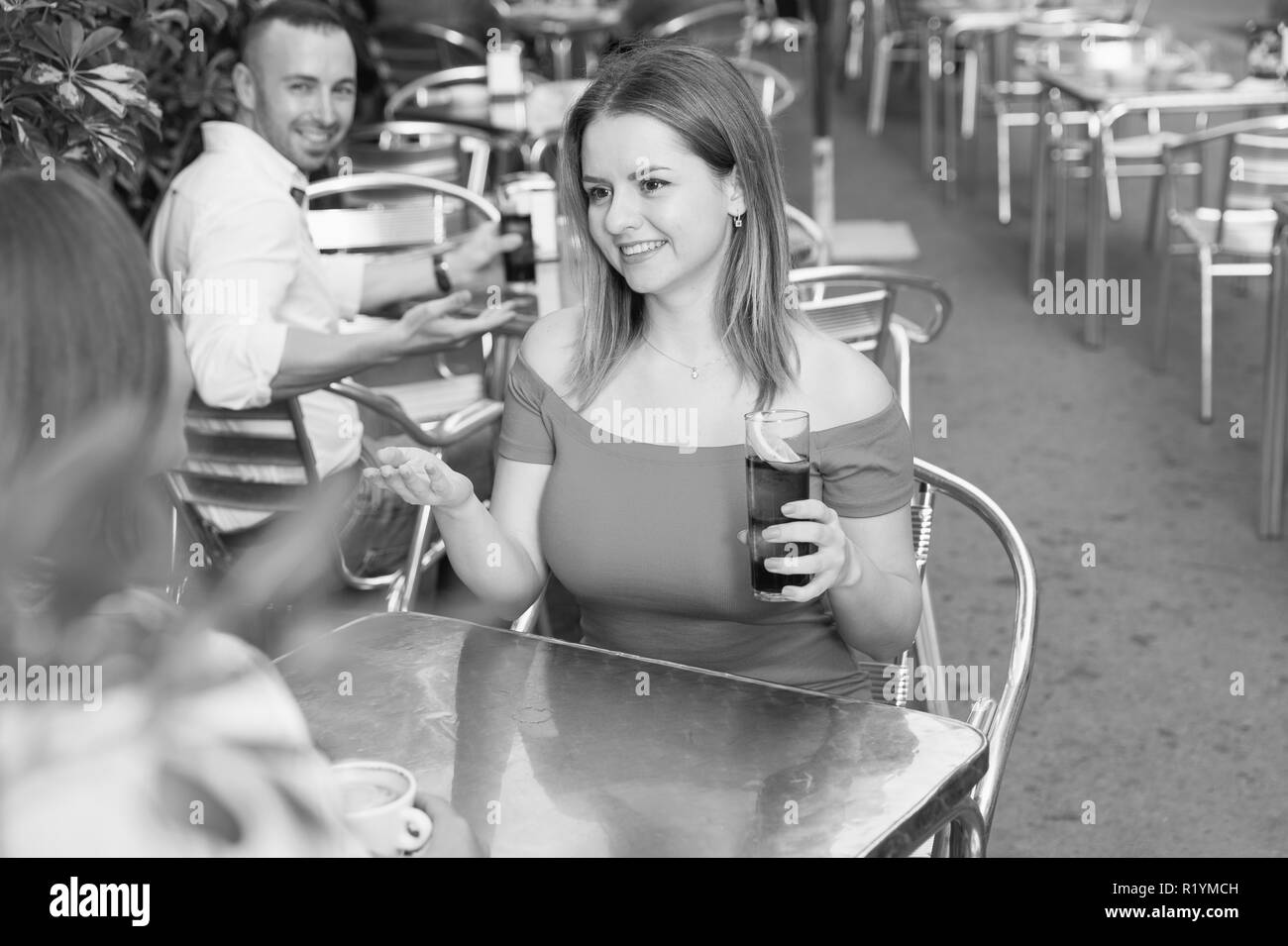 Girlfriends Black and White Stock Photos & Images - Alamy