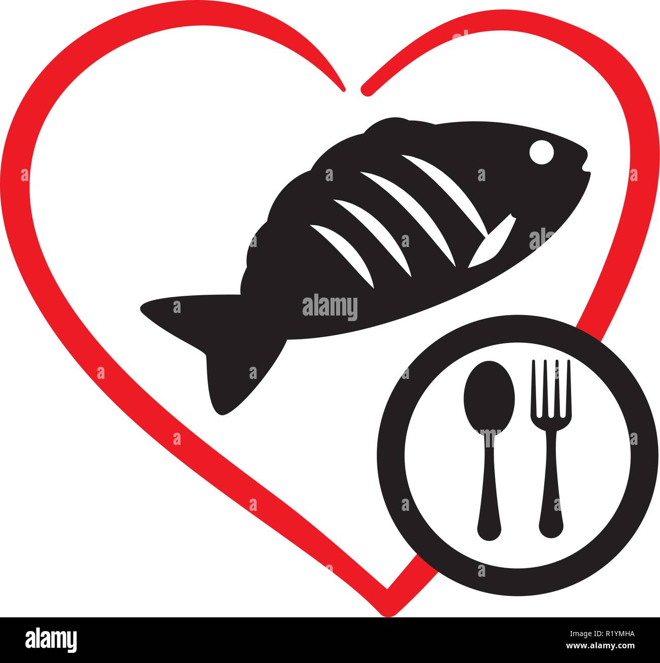 delicious fish meat seafood vector illustration design Stock Vector ...