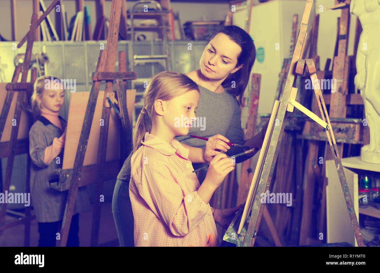 Teacher correcting student hi-res stock photography and images - Alamy