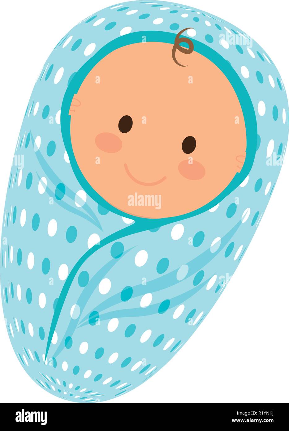 cute little baby character vector illustration design Stock Vector ...