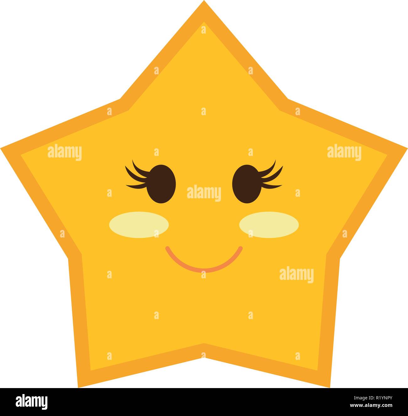 Cartoon Star Emoji Emoticon Character High Resolution Stock Photography ...