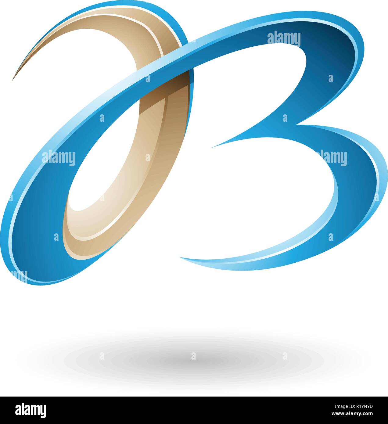 Curly letter a 3d hi-res stock photography and images - Alamy