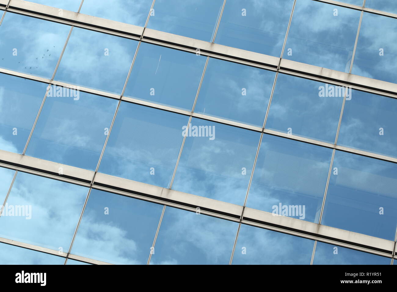 Architecture in glass tokyo wall background hi-res stock photography ...