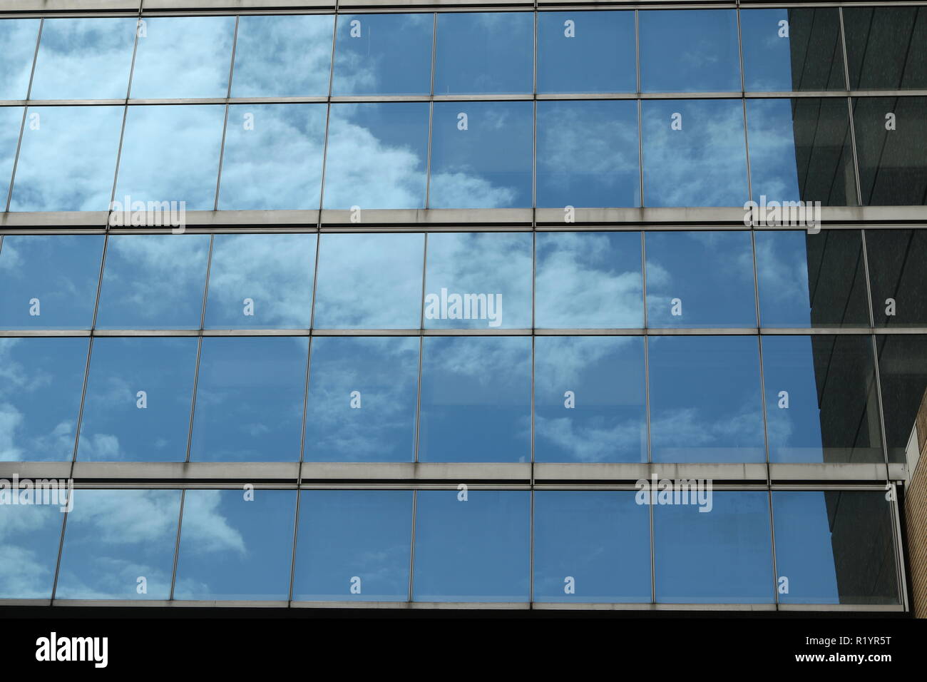 Architecture in glass tokyo wall background hi-res stock photography ...