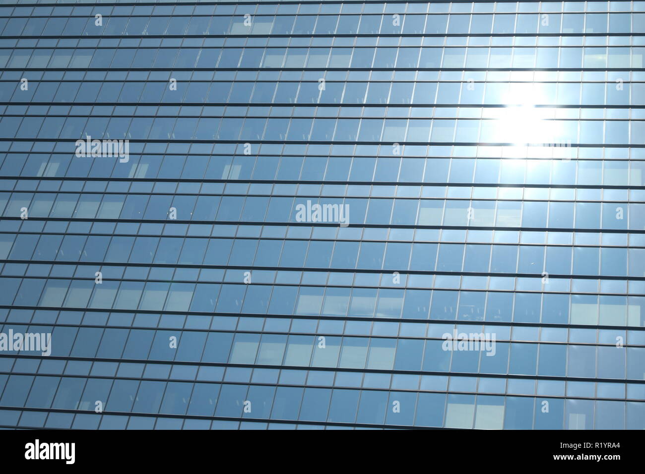 Architecture in glass tokyo wall background hi-res stock photography ...