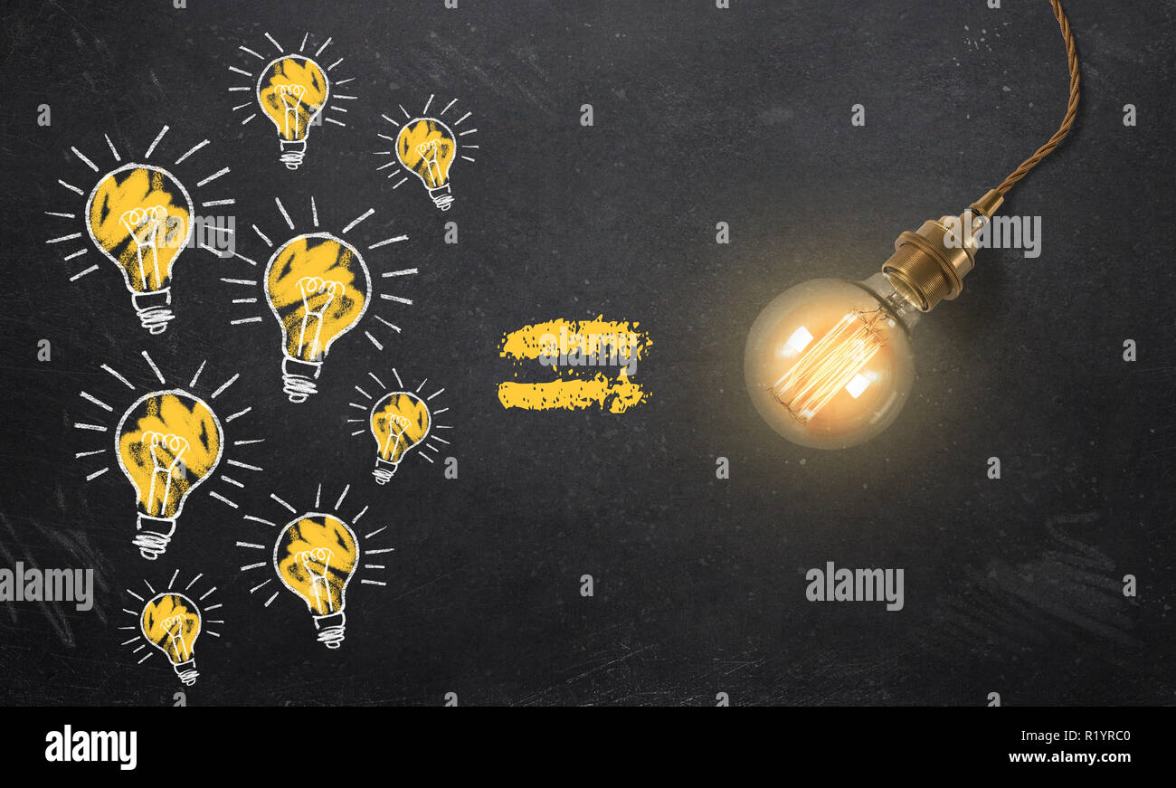 many small ideas lead to big innovation Stock Photo - Alamy