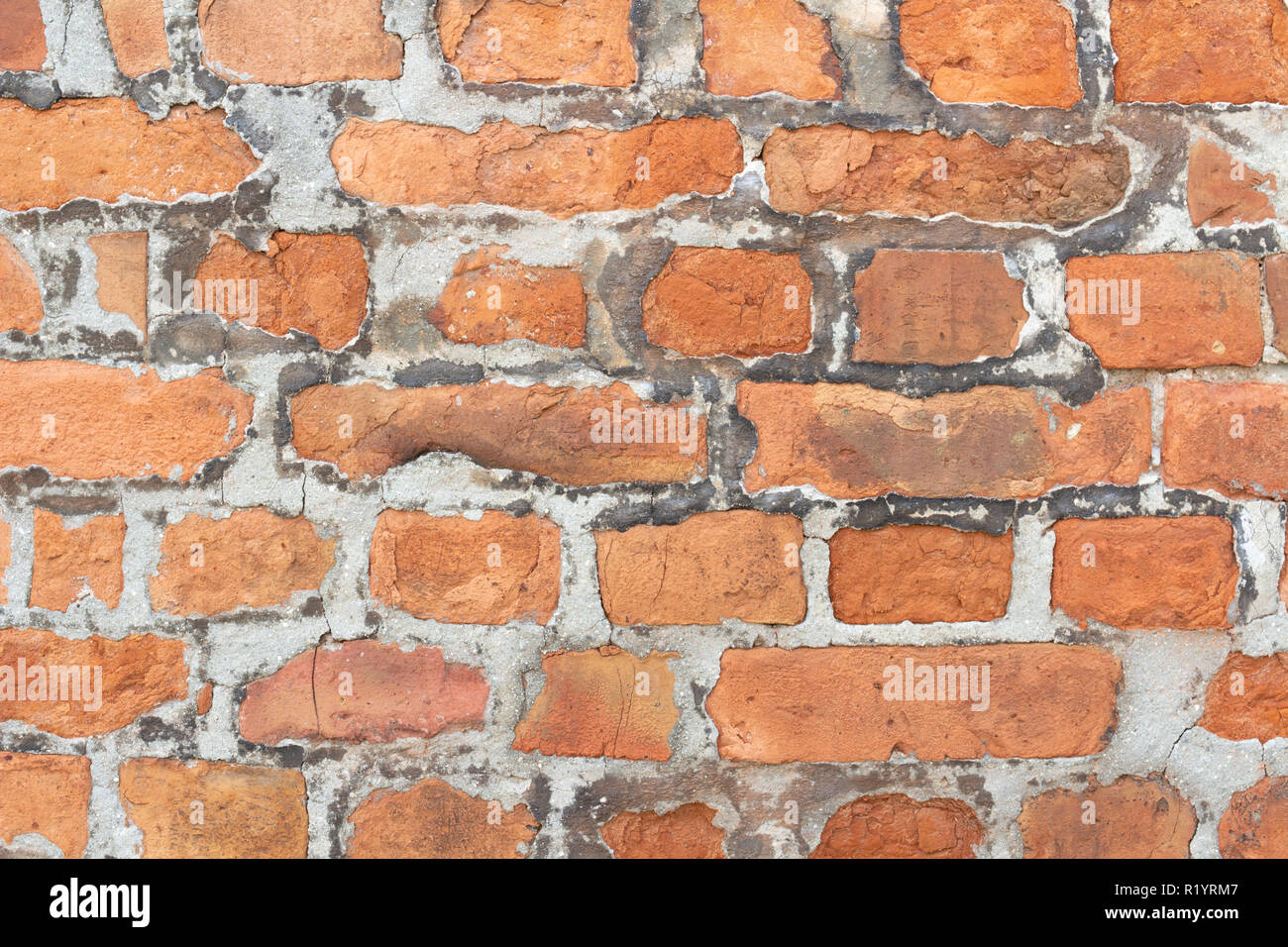 Old supportin brick structure for a building from the middle age Stock ...