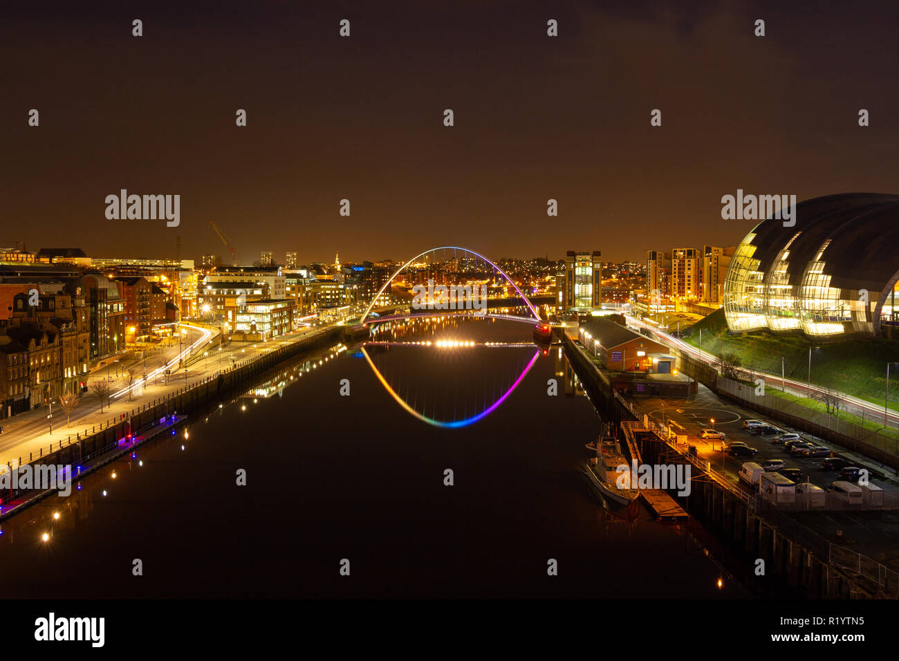 Gateshead millennium bridge england hi-res stock photography and images ...