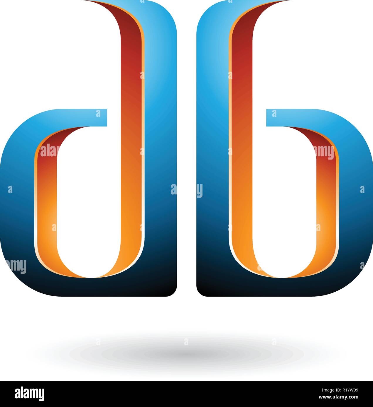 Double sided letter Stock Vector Images - Alamy