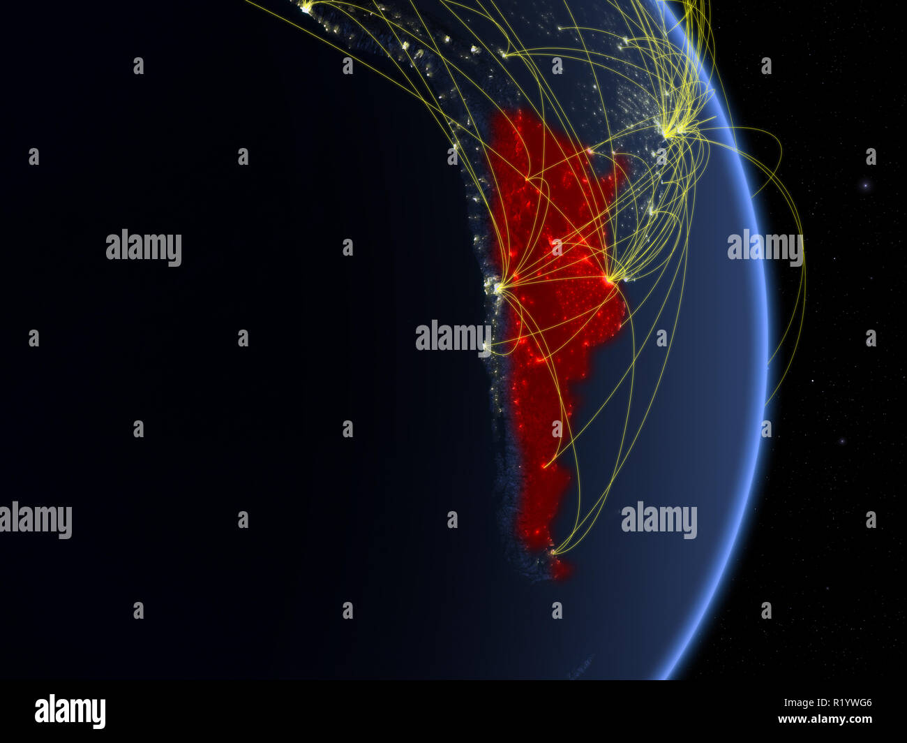 Digital map city argentina hi-res stock photography and images - Alamy