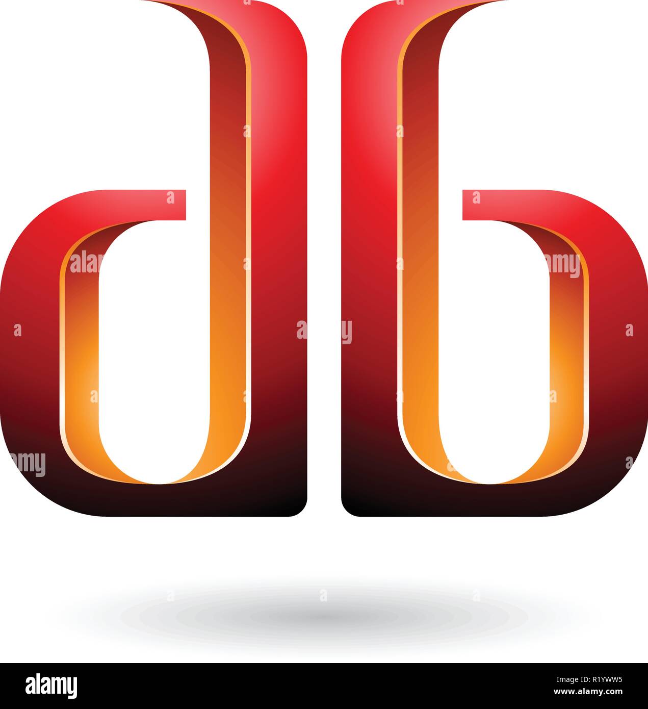 Double sided letter Stock Vector Images - Alamy
