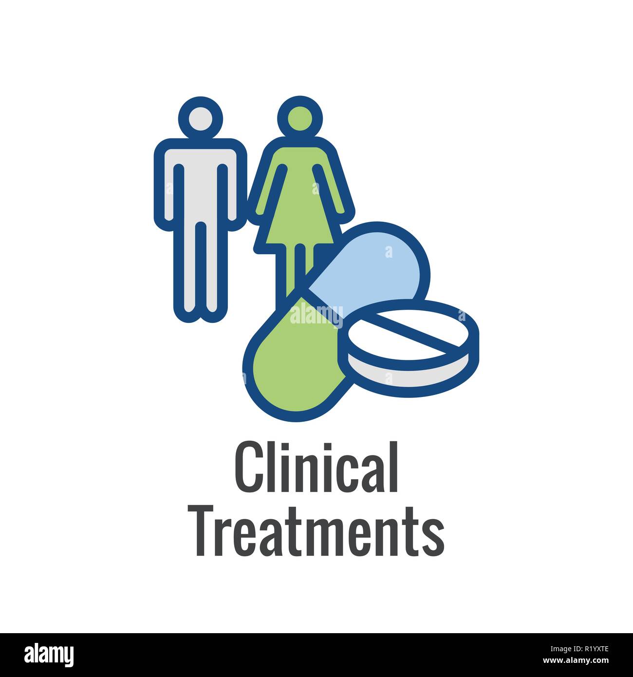 Medical Healthcare Icons - People Charting Disease or Scientific ...