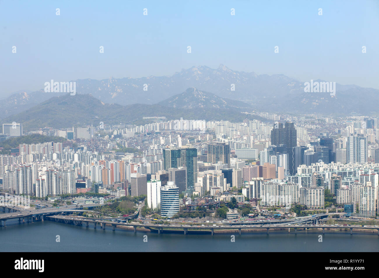 View of Seoul from 63 Building, Korea Stock Photo - Alamy