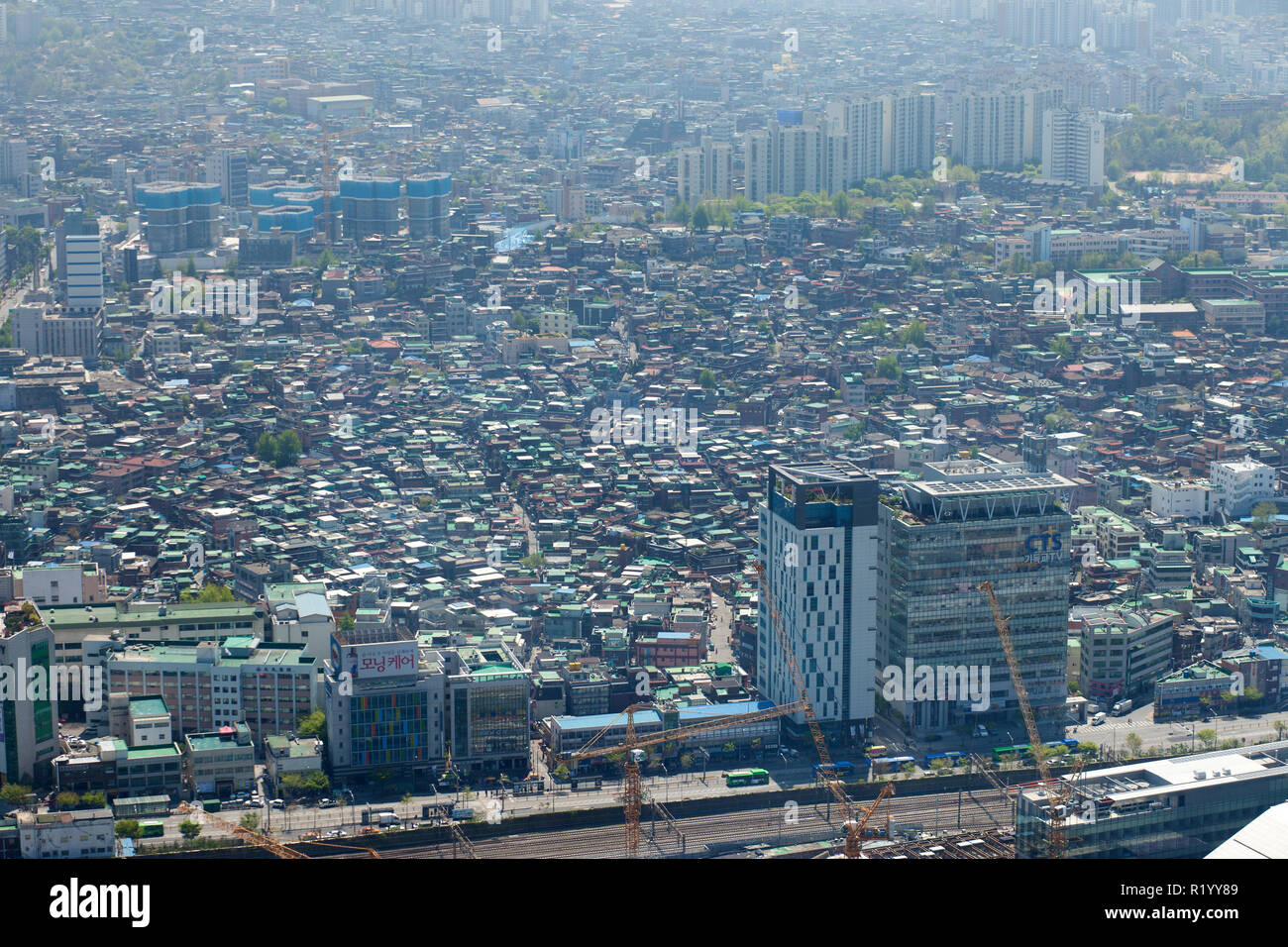 View of Seoul from 63 Building, Korea Stock Photo - Alamy