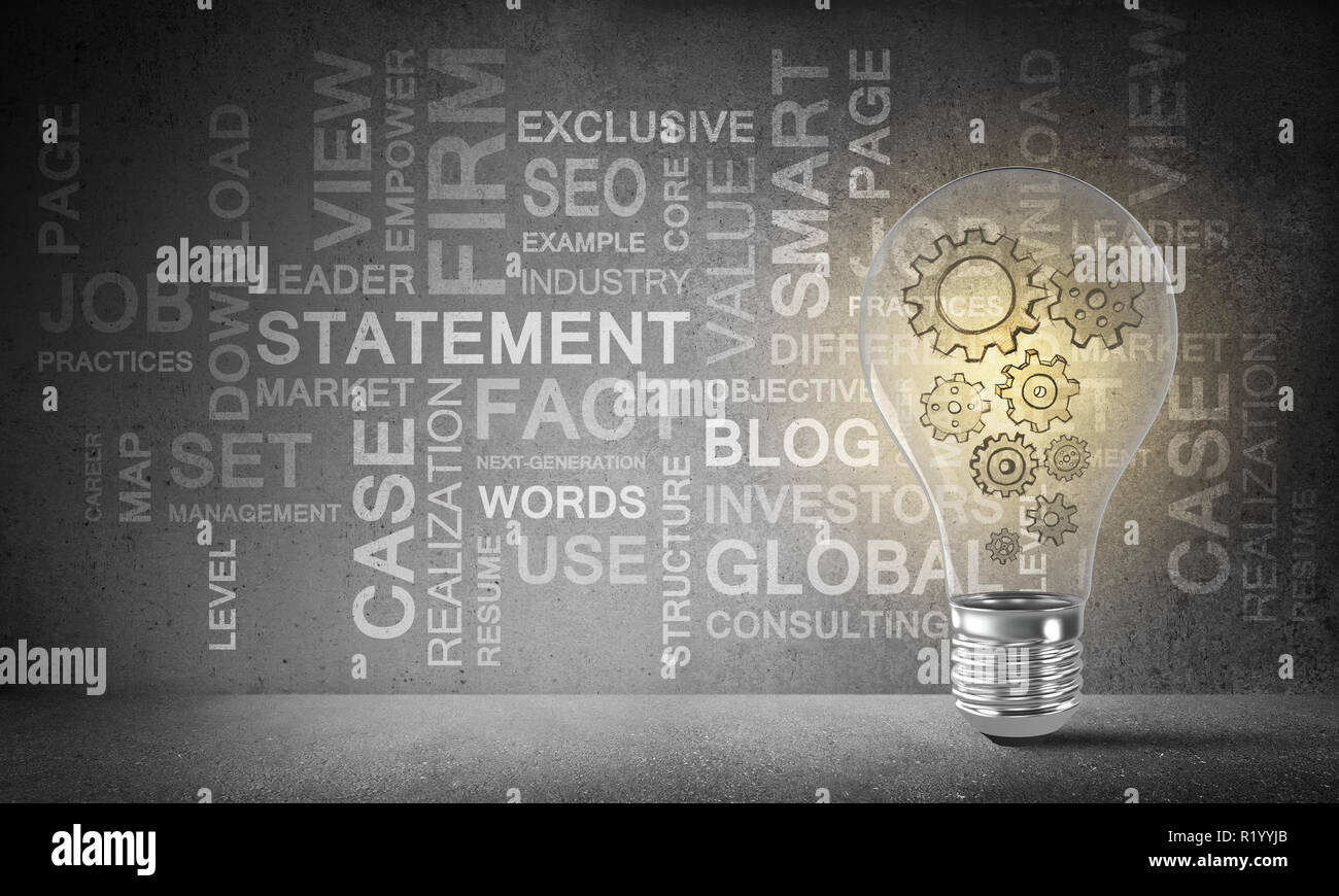 Concept of lightbulb as symbol of new idea Stock Photo - Alamy