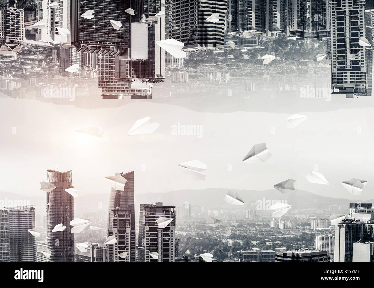 Modern cityscape view Stock Photo - Alamy