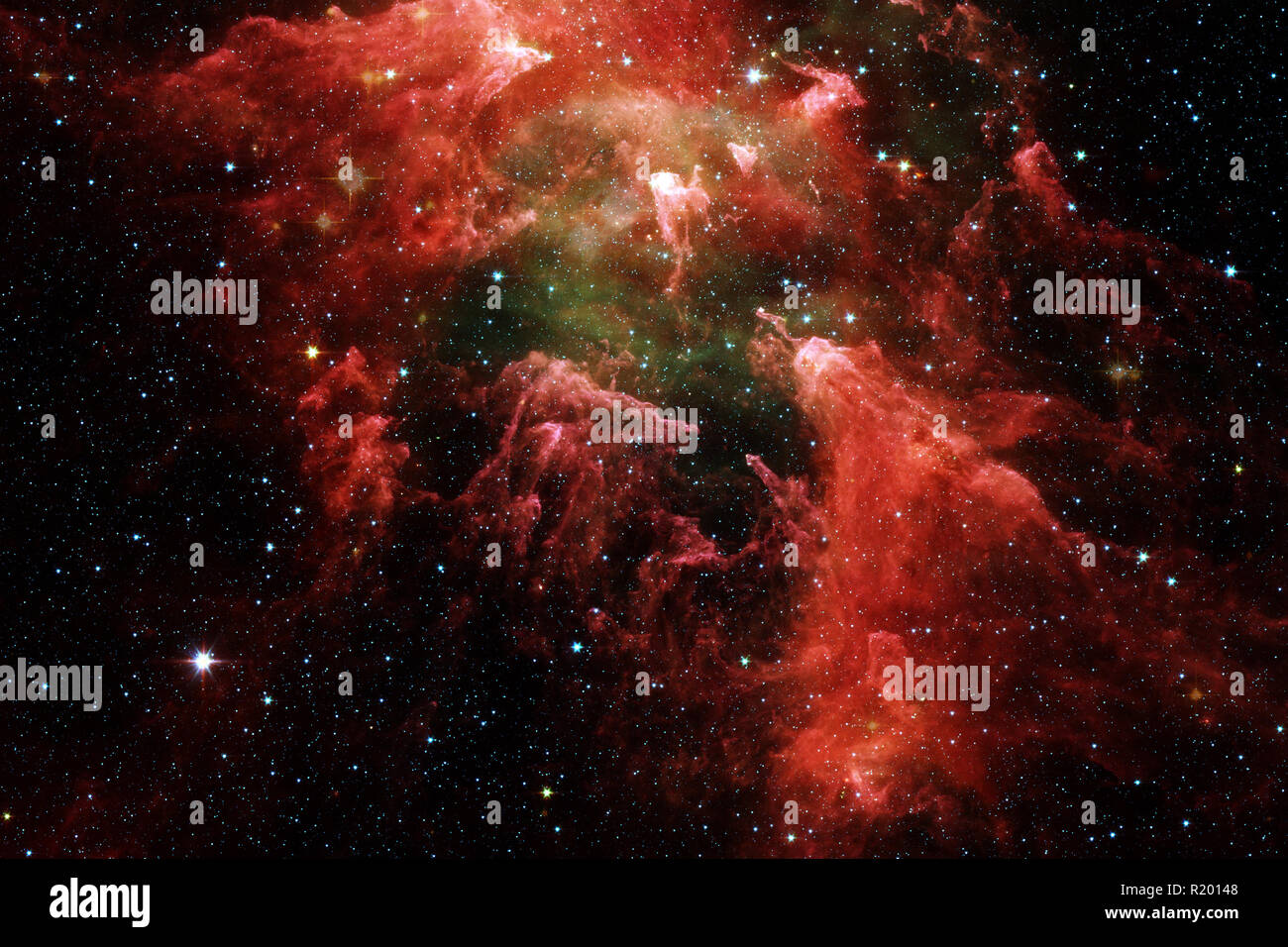 Nebulae and many stars in outer space. Elements of this image furnished ...