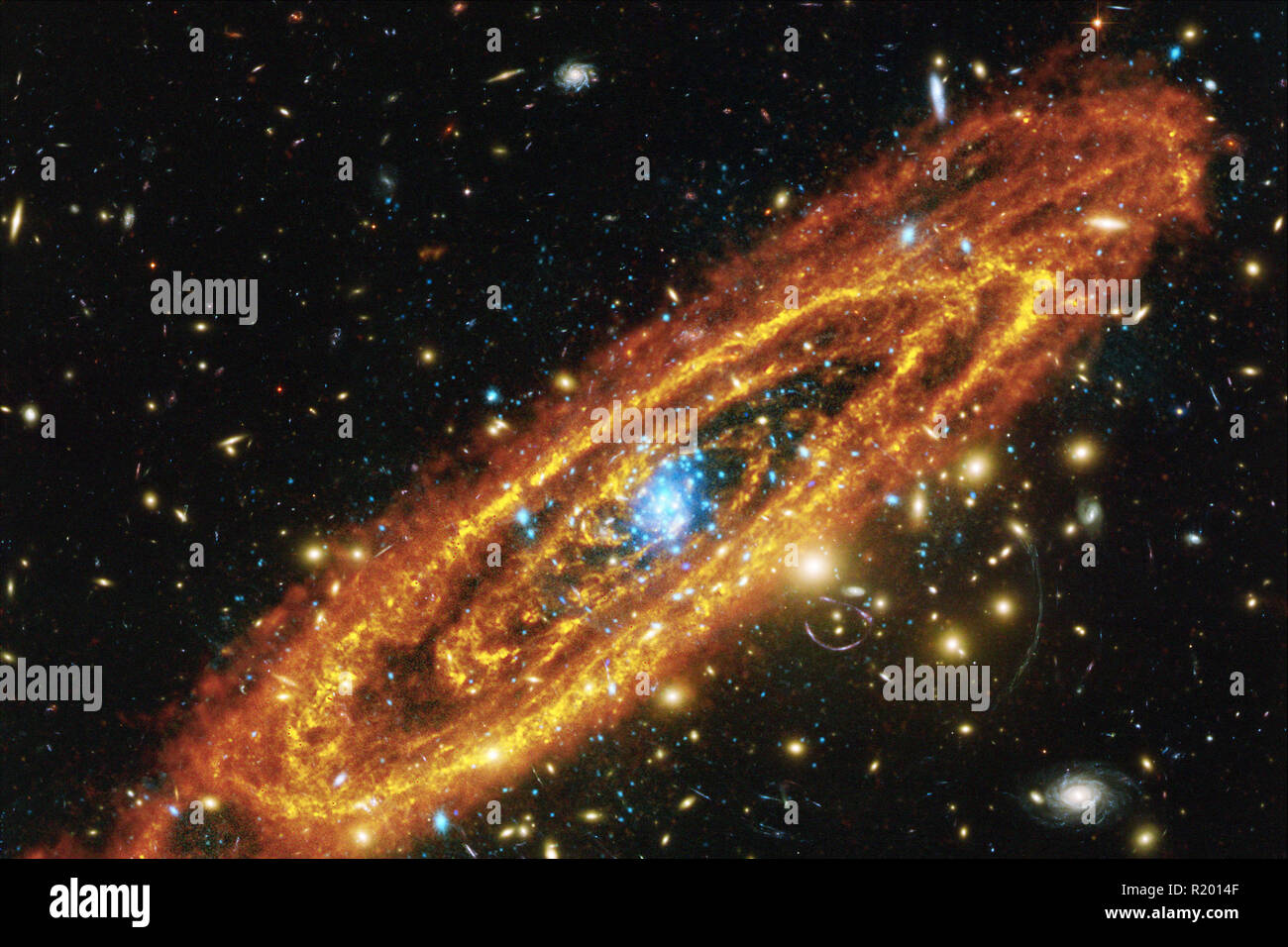 Cosmic landscape, colorful science fiction wallpaper with endless outer ...